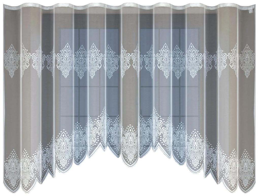 Dekorační žakárová záclona s řasící páskou ANDREA 160 bílá 300x160 cm MyBestHome