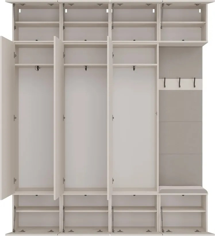 Předsíňová stěna Haga II 200 cm kašmír