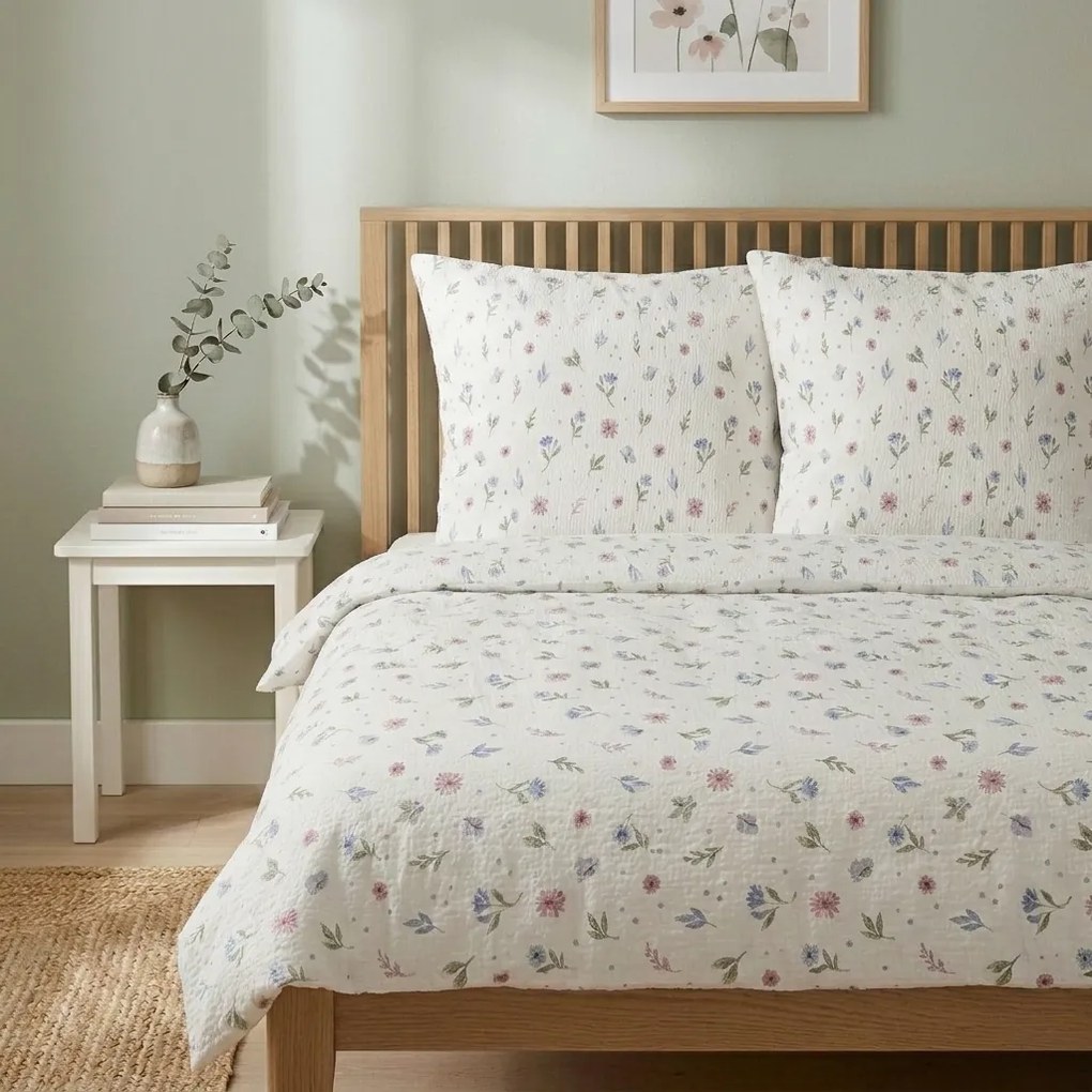 Kvalitex Ložní krepové povlečení Letní louka 1x 200/200, 2x 70/90cm