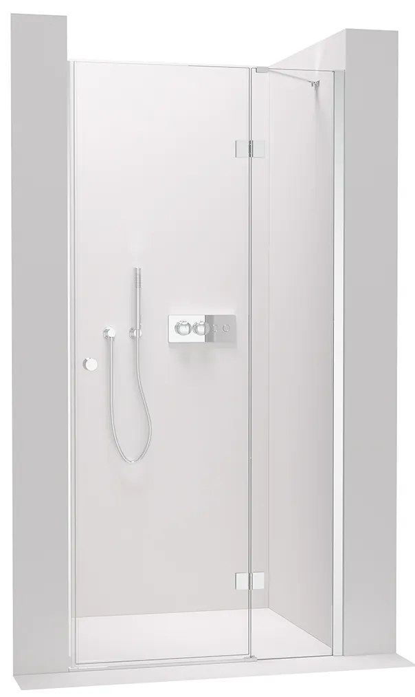Cerano Marino, 1-křídlé dělené sprchové dveře 100x190 cm, 6mm čiré sklo, chromový profil, CER-CER-420201