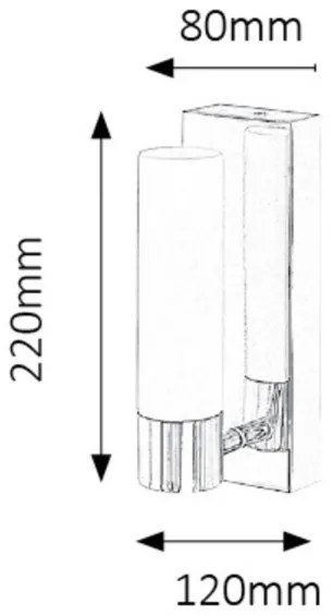Rabalux 5749 - LED Koupelnové nástěnné svítidlo JIM 1xLED/5W/230V IP44