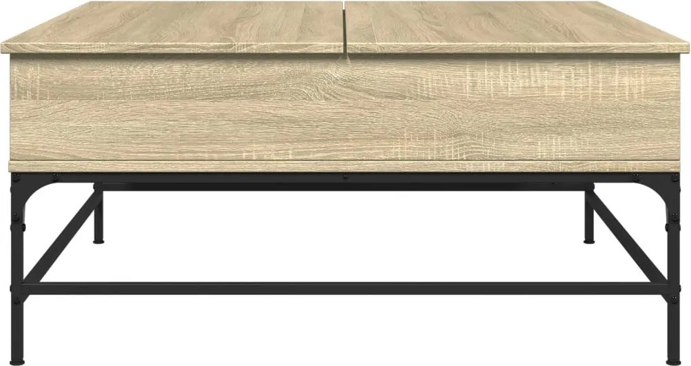 Konferenční stolek dub sonoma 95 x 95 x 45 cm kompozit a kov 3217065