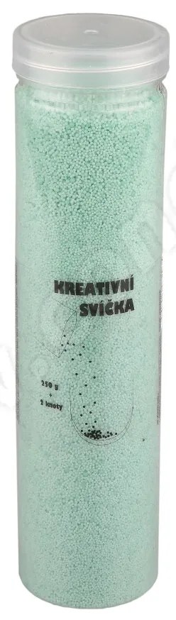 Kreativní svíčka kerzensand 250g + 2 knoty mentolová