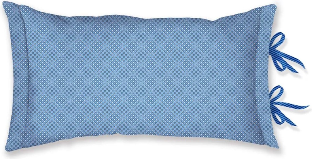 Pip Studio dekorační polštář Desi Garden 35x60 - modrá (Dekorační polštář v modré barvě s květinami)