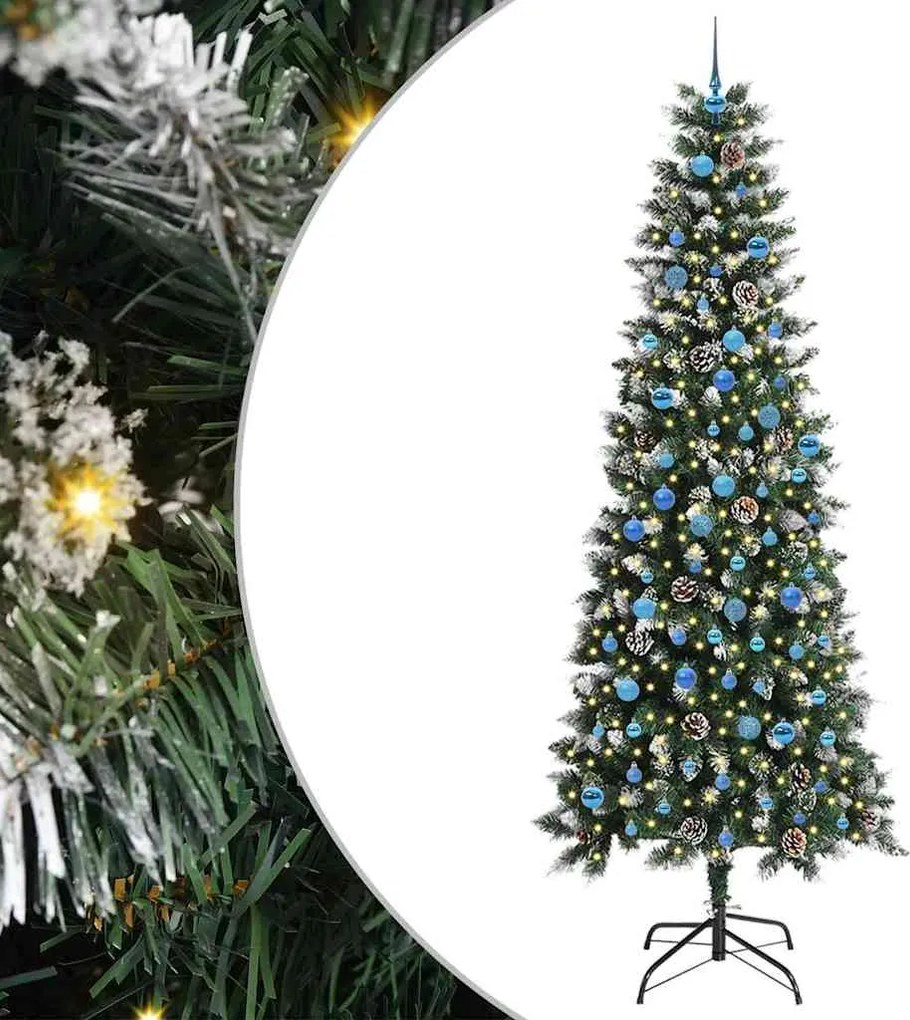 Umělý vánoční stromeček Zelená 240 cm PVC, plast a ocel 3395851