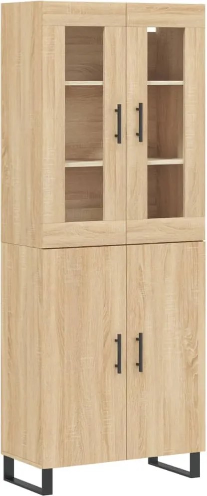 Skříň highboard dub sonoma 69,5 x 34 x 180 cm kompozitní dřevo 3198236