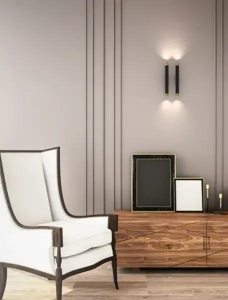 Designové nástěnné svítidlo Q měděná