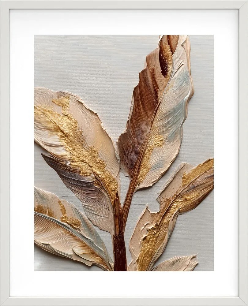 Tištěný obraz s rámem 40x50 cm Golden Strelitzia – Styler