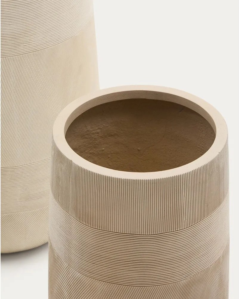 Obaly na květináče v sadě 2 ks z cementu ø 45 cm Tival – Kave Home