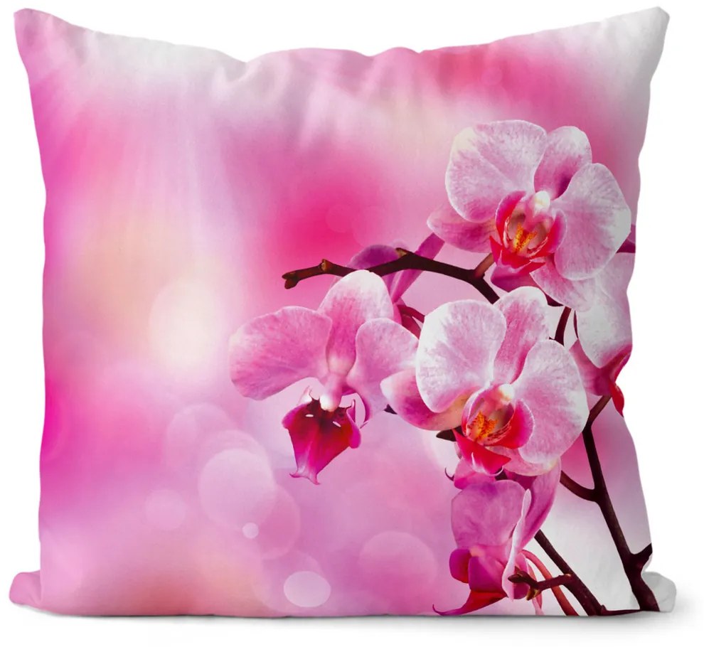 IMPAR Polštář Růžová orchidej 40x40 cm (Velikost: 55 x 55 cm)