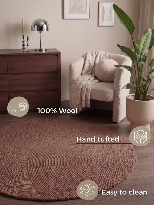 Koberec Hanse Home Calmio růžový kruh