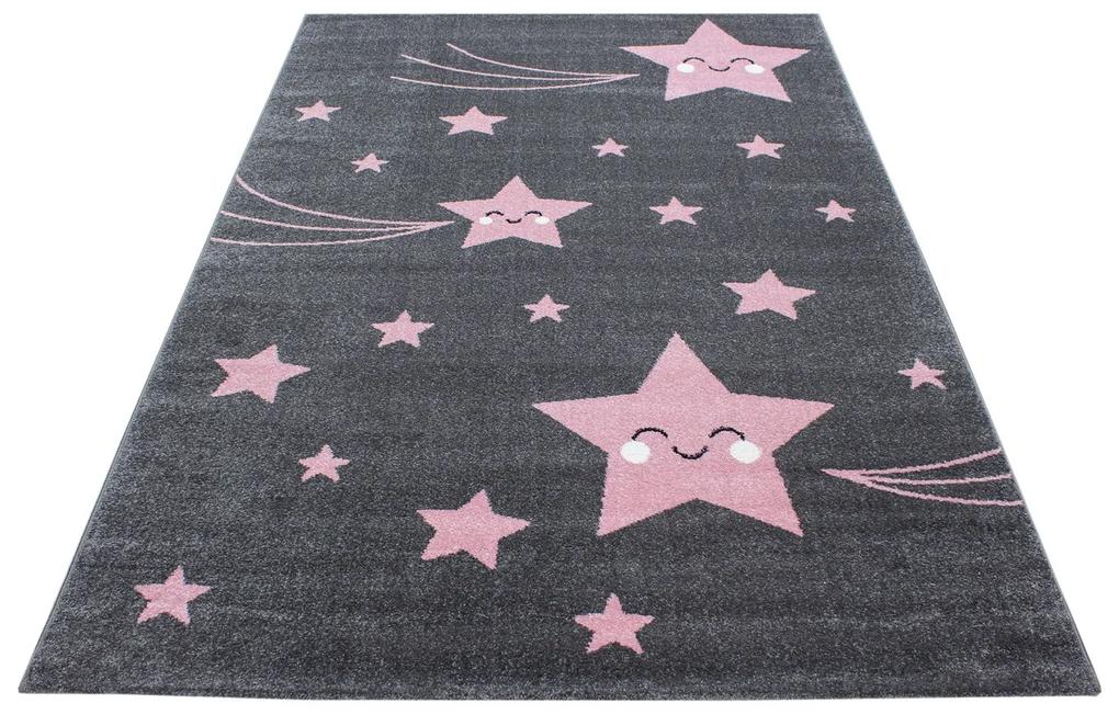 Ayyildiz koberce Dětský kusový koberec Kids 610 pink - 80x150 cm