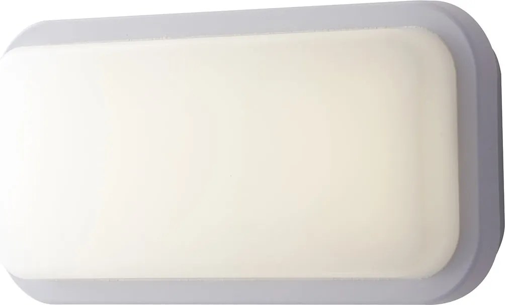 FAN LED-SHELLY-Q-MW BCO Venkovní stropní svítidlo LED SHELLY bílá polykarbonát 20 W 2500 lm 4000 K IP65 se senzorem 29,6x14,6x7,6 cm - FANEUROPE