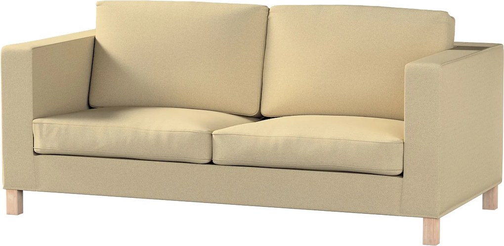 Potah na pohovku IKEA Karlanda rozkládací, krátký barva zelená látka pletený vzor