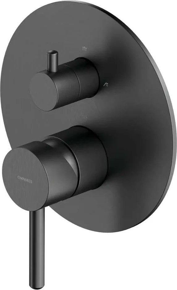 OMNIRES Y - Baterie pod omítku, pro 2 spotřebiče, kartáčovaný grafit Y1247ROGR