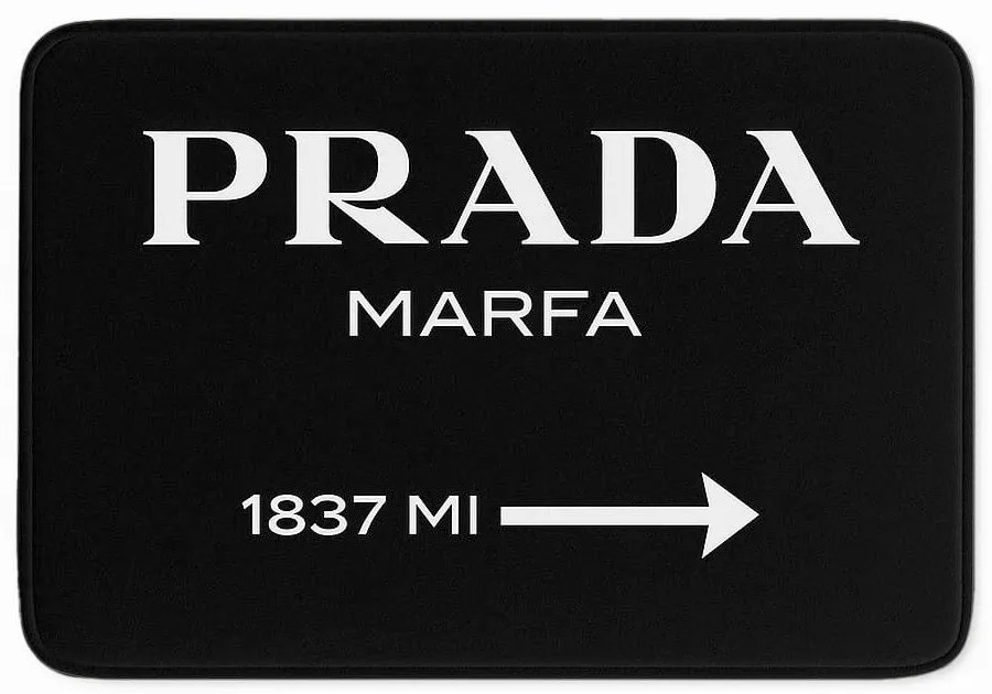 Černé sametové koupelnové předložky v sadě 2 ks 60x100 cm Prada – Mila Home
