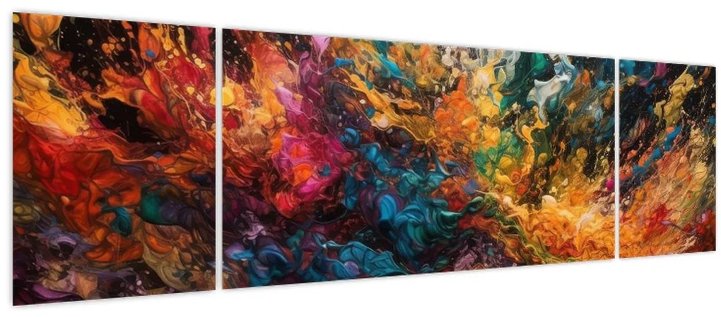 Obraz - Barevná abstrakce II. (170x50 cm)