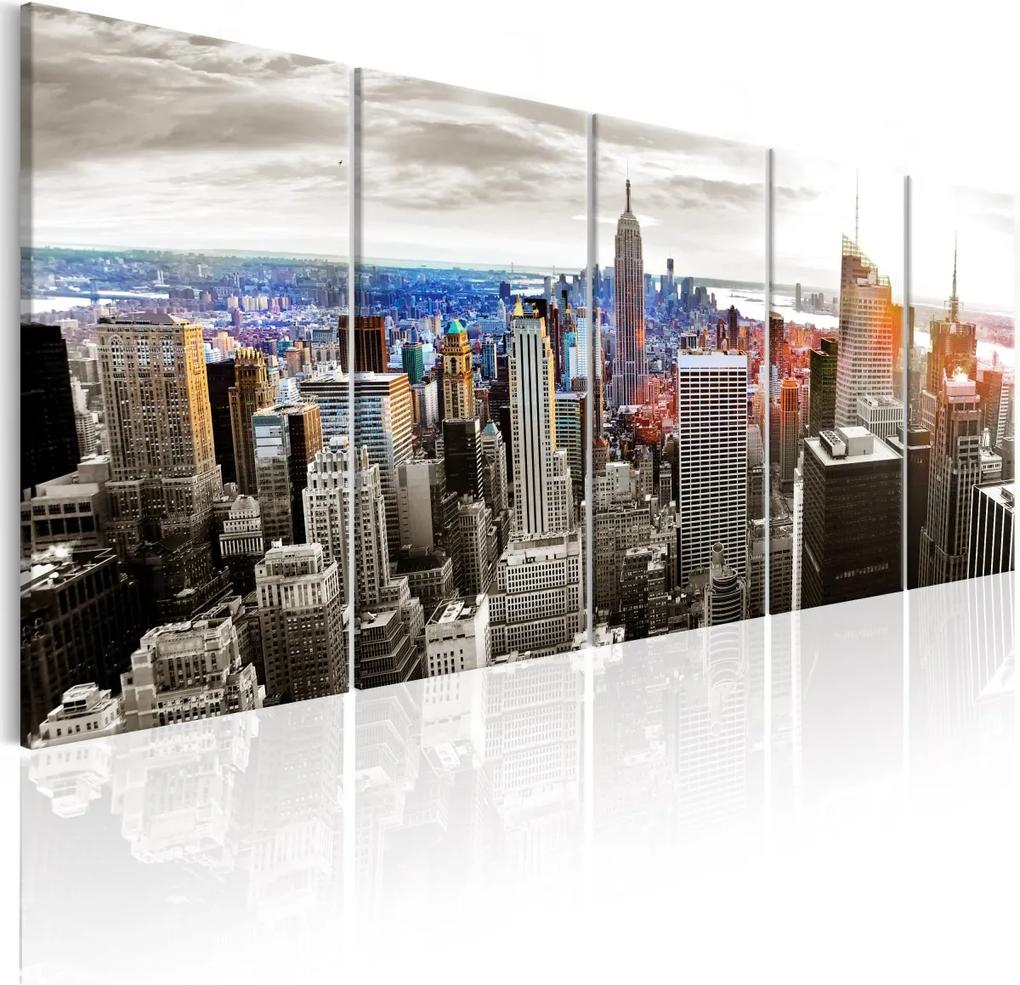 Vícedílný obraz - New York (150x60 cm) - Murando DeLuxe