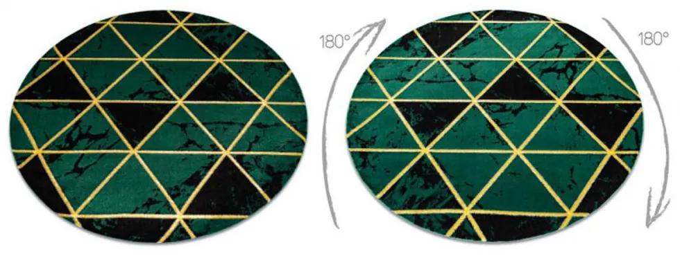Kusový koberec Kyras zelený kruh 160cm