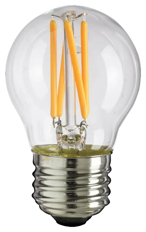 LED žárovka - E27 - G45 - 4W - 340Lm - filament - teplá bílá