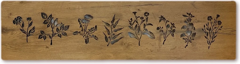 Li-Go "Byliny" světelný obraz s baterií 120x31cm varianta ovládání: manuál/pohybové čidlo, provedení povrchu: bříza