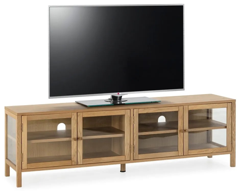 TV stolek v dekoru dubu v přírodní barvě 160x50x40 cm Ceci – MOME
