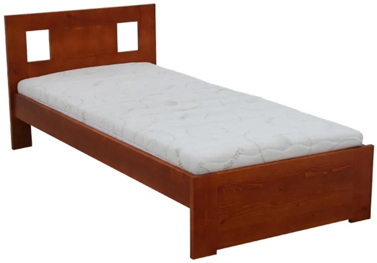Krajča Jednolůžková postel z masivu Lenny 100 x 200 cm Povrchová úprava: Barevný lak RAL, Druh dřeva: Borovice