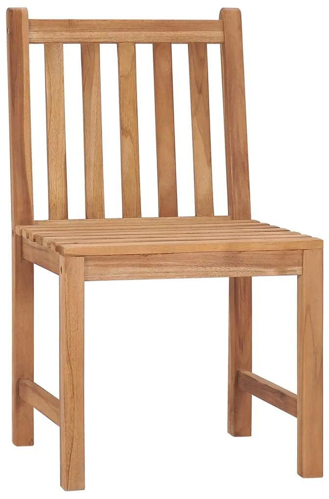 Zahradní židle 4 ks s poduškami masivní teak,  3073093
