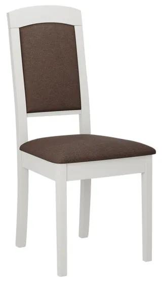 Čalouněná jídelní židle Heven XIV, Barva dřeva: bílá, Potah: Kronos 7