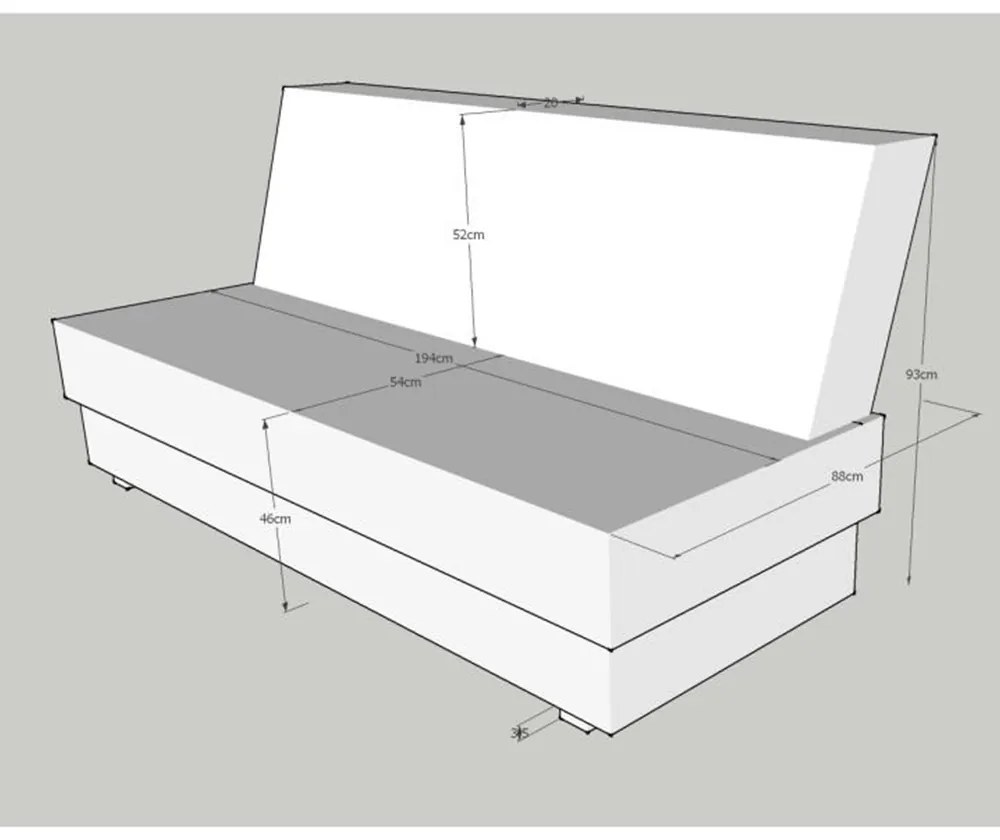 Rozkládací pohovka ALABAMA Tempo Kondela