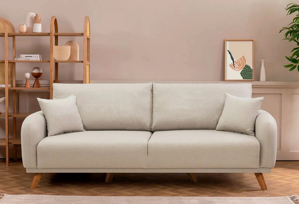 Set křesla a pohovky HERA krémový 237 cm