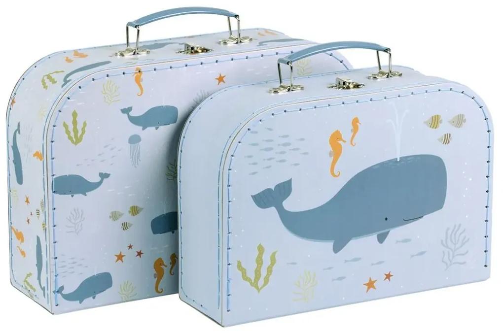 Sada kufříků do dětského pokoje ocean 2ks