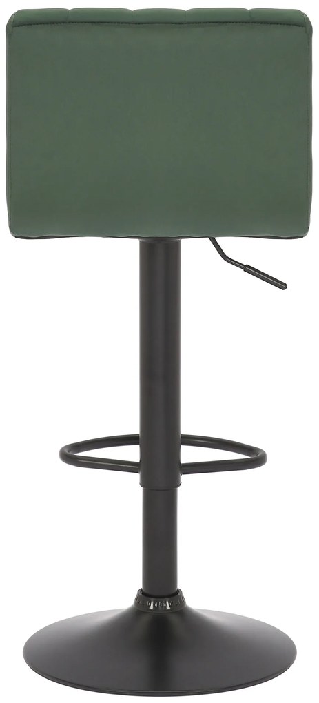 Barová židle Wragby - samet | zelená