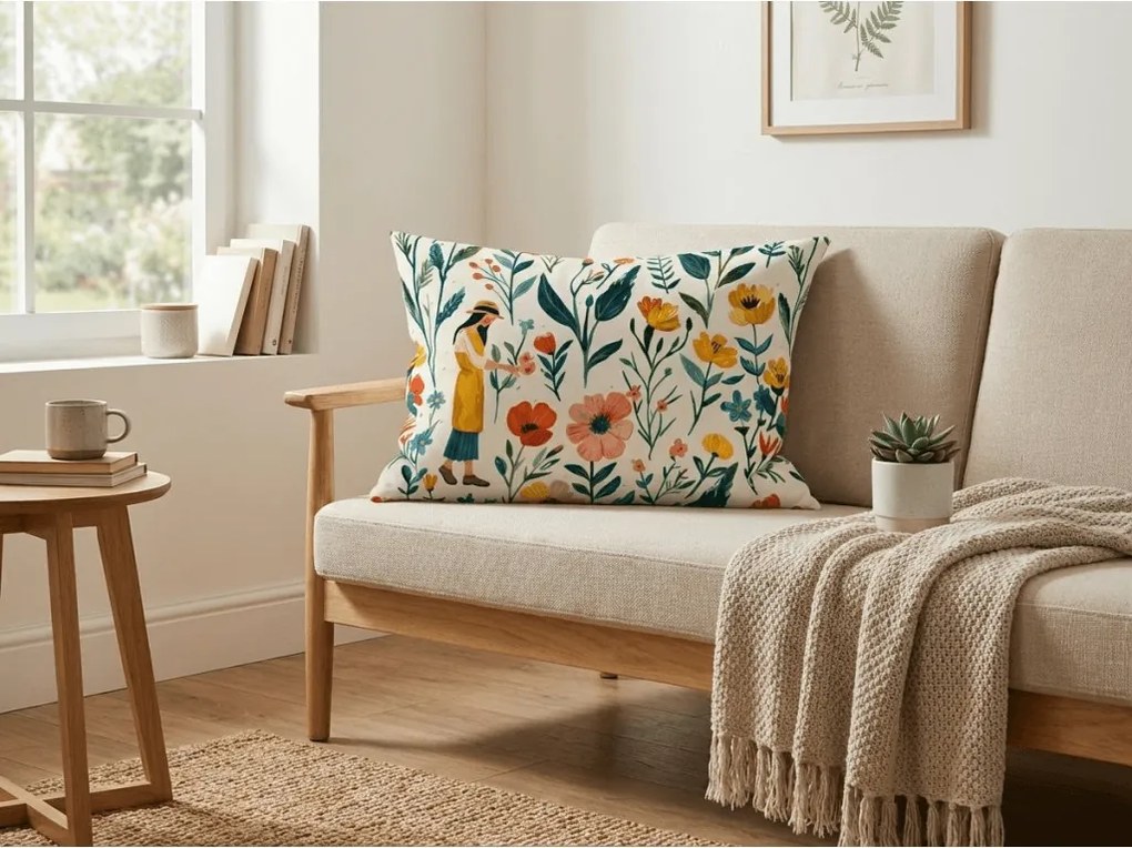 Polybavlněný povlak na polštář FLOVINA POLY 50x70 cm, barevný