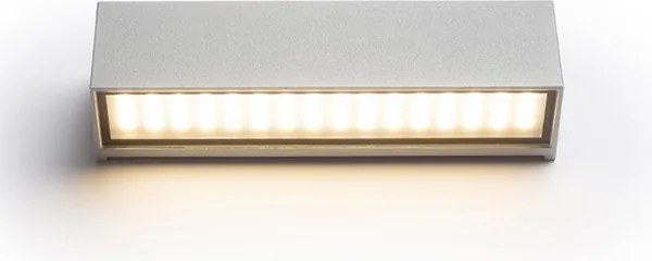 RED R13527 CAMARGUE nástěnná stříbrnošedá satinované sklo 230V LED 6W IP65 3000K - RED - DESIGN RENDL