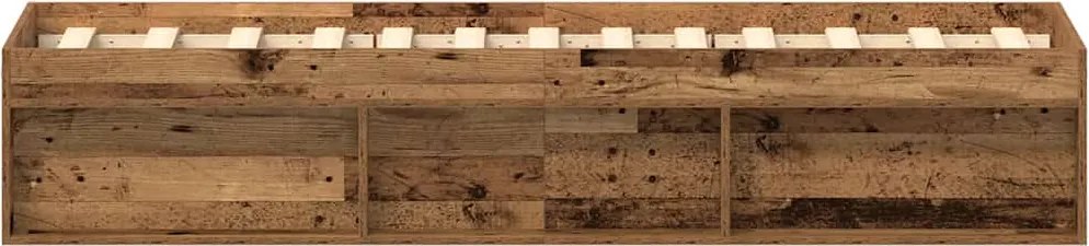 Rám postele bez matrace Staré dřevo 75x190 cm Technické dřevo 3329309