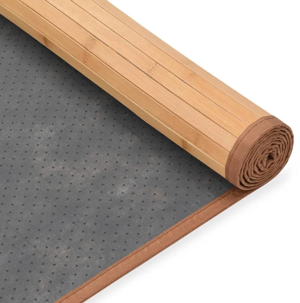 Bambusový koberec Vinla - hnědý | 80x300 cm