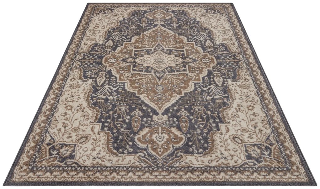 Hanse Home, Kusový koberec Terrain 105607 Orken Black Brown, 240x340, hnědá, ložnice