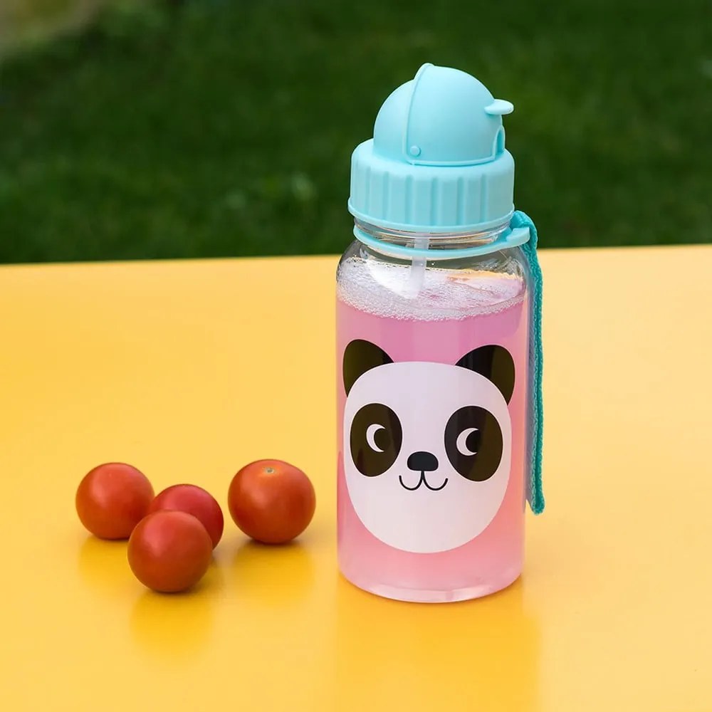 Světle modrá tritanová dětská lahev 500 ml Miko the Panda – Rex London