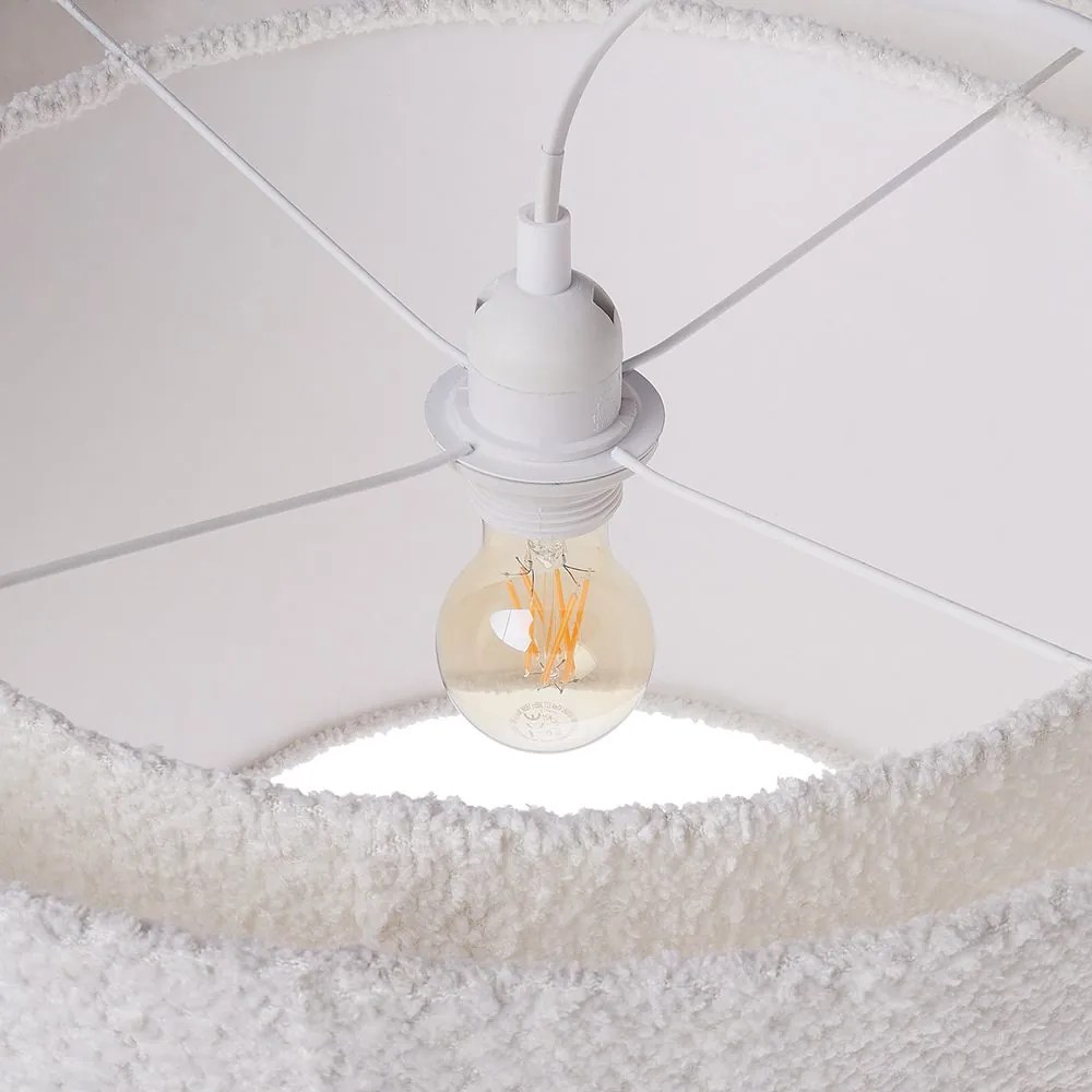FONISSI Závěsná lampa buklé - bílá