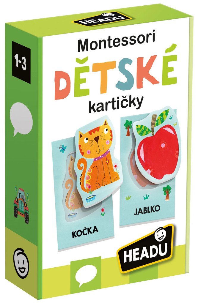 HEADU: Montessori dětské kartičky