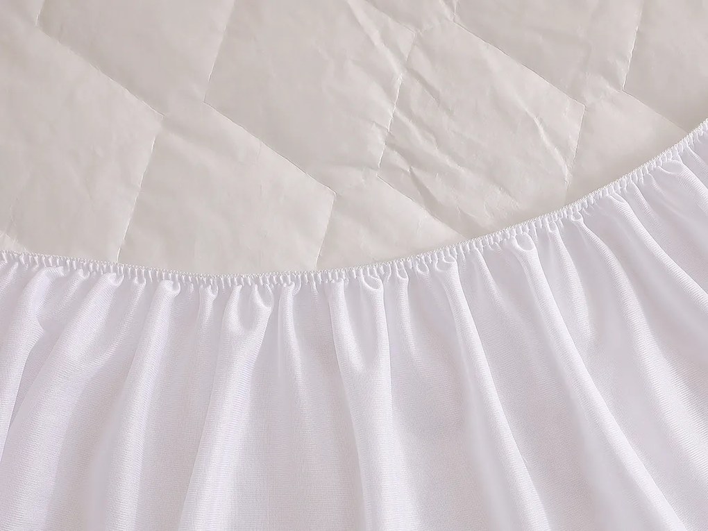 XPOSE® Prošívaný chránič matrace Exclusive - bílý 90x200 cm