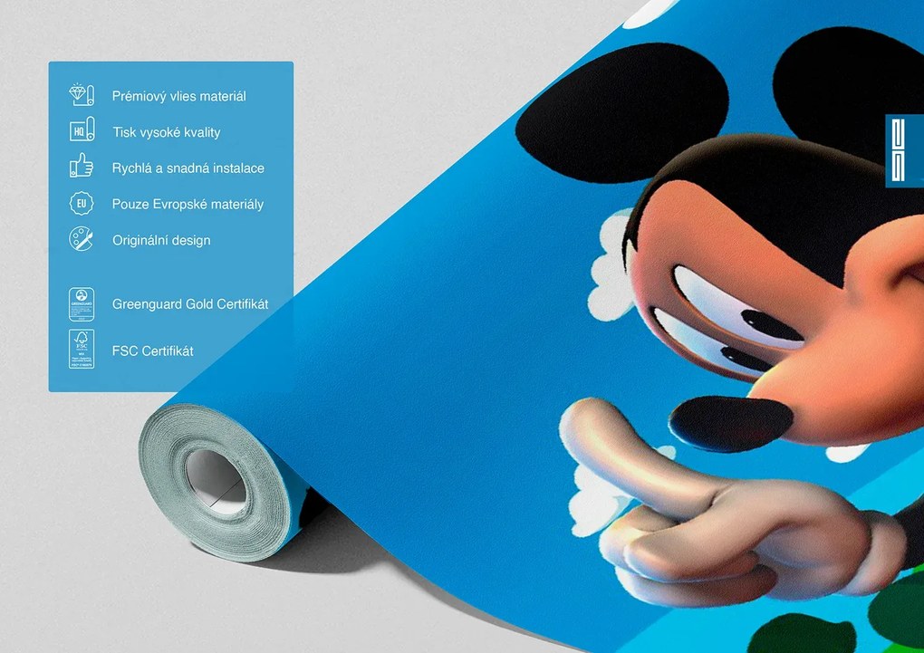 Dětská vliesová fototapeta na zed' Mickey Mouse a Přátelé, Disney | 90 x 202 cm | DFTDNV 5407