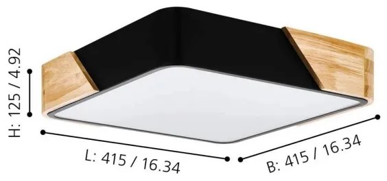 Eglo 99389 - Stropní svítidlo GRIMALDINO 2xE27/28W/230V