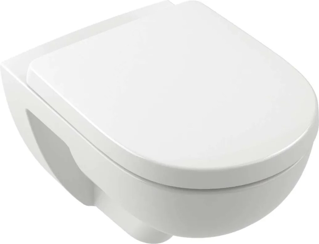 Villeroy & Boch O.novo - Závěsné WC se sedátkem SoftClosing, TwistFlush, DirectFlush, alpská bílá 5660CL01