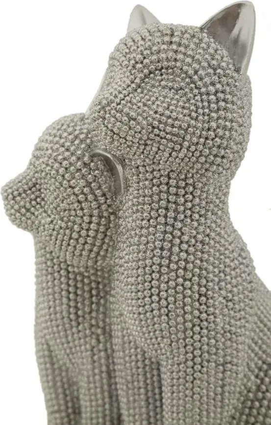Dekorativní soška Sparky 21 cm stříbrná