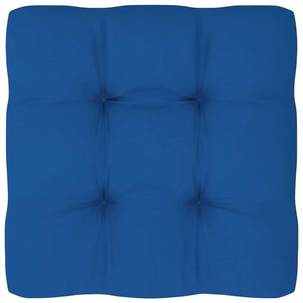314409 vidaXL Poduška na pohovku z palet královsky modrá 80 x 80 x 10 cm