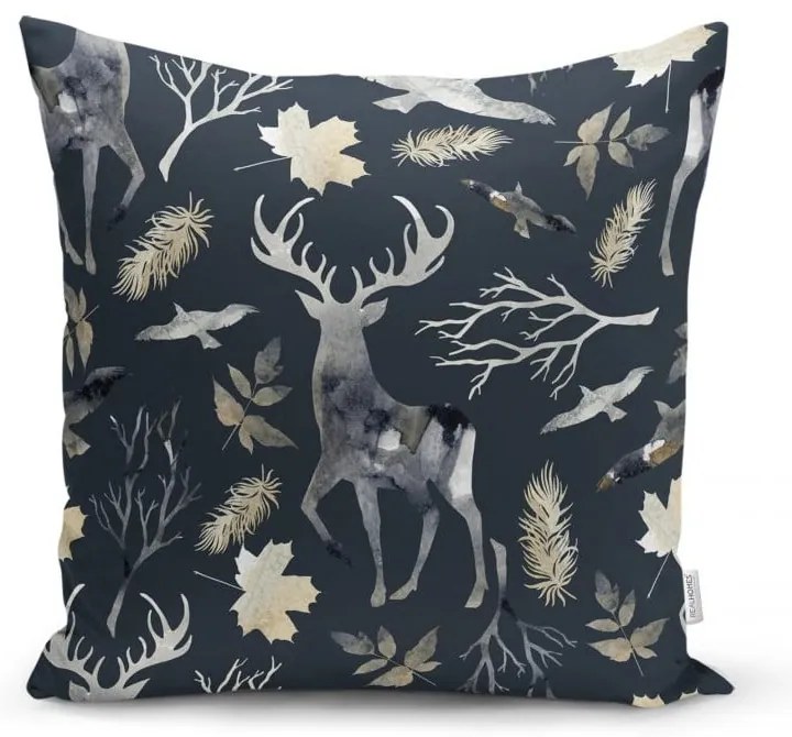 Sada 4 vánočních povlaků na polštář a běhounu na stůl Minimalist Cushion Covers Christmas Forest