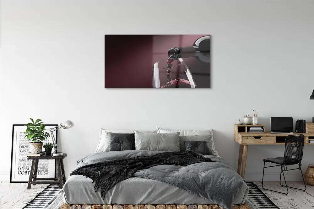 akrylový obraz Maroon bílé víno 125x50 cm