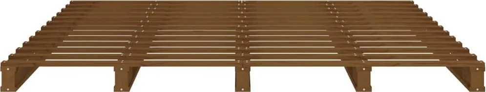 vidaXL Postel z palet 120 x 200 cm masivní borové dřevo [821389] Barva: Šedá